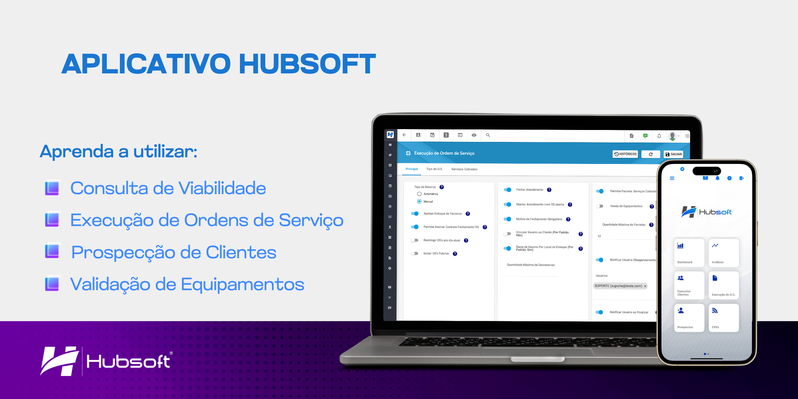 Aplicativo para Técnicos | Wiki HubSoft
