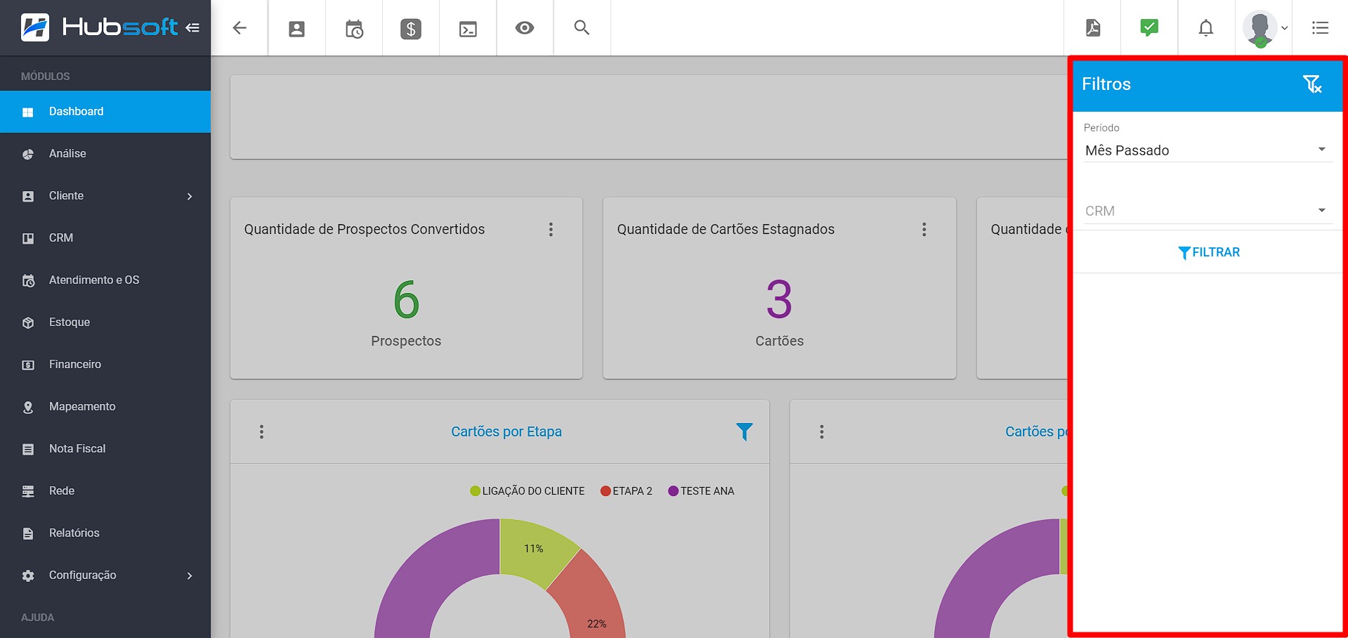 Dashboard | Wiki HubSoft