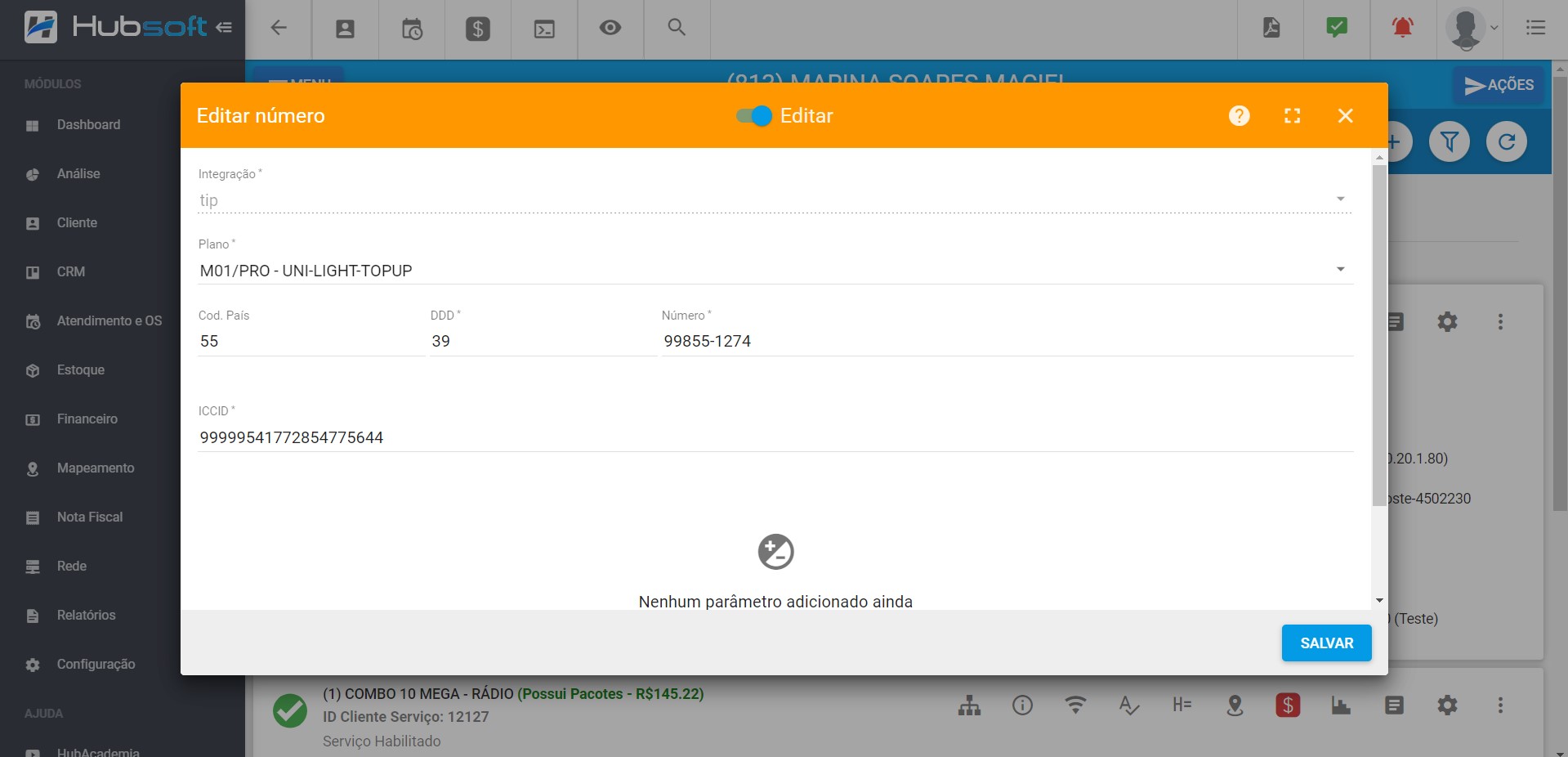 Integração Mvno Tip Wiki Hubsoft