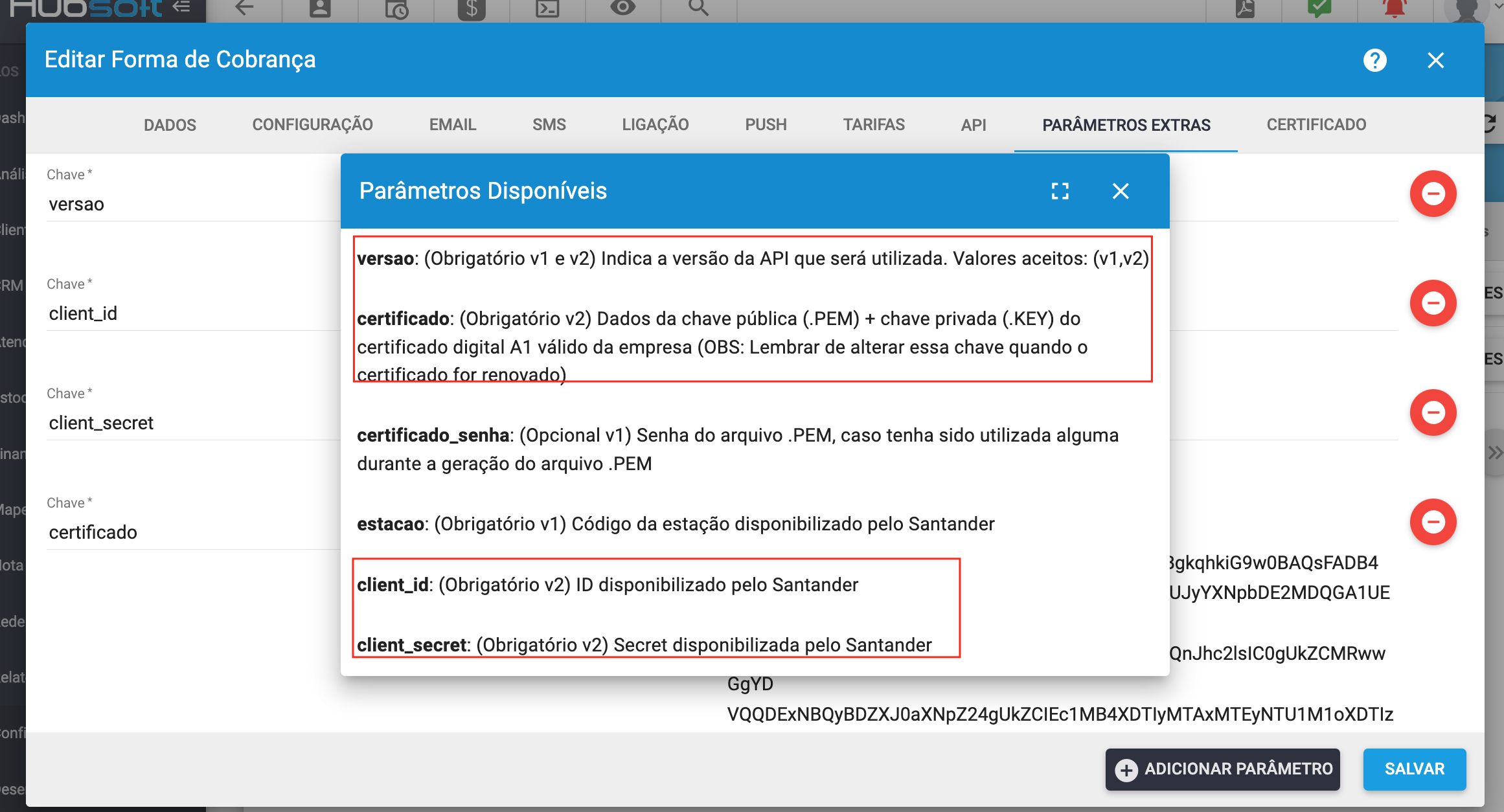 Santander | Wiki HubSoft