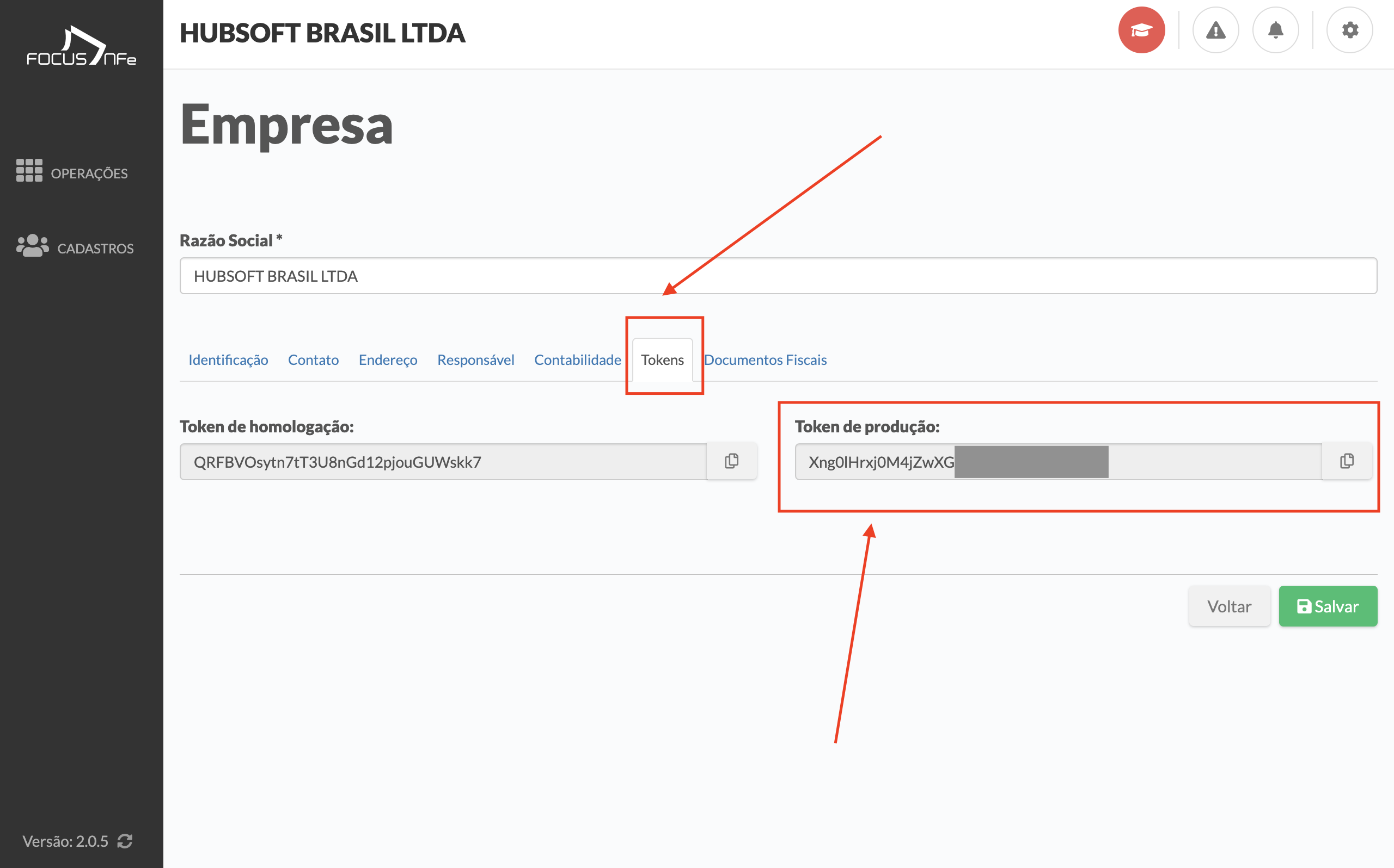 Focus NFe | Wiki HubSoft