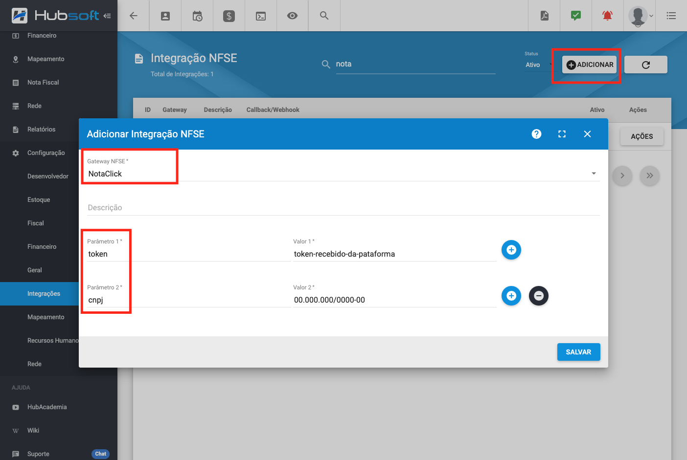 NotaClick | Wiki HubSoft