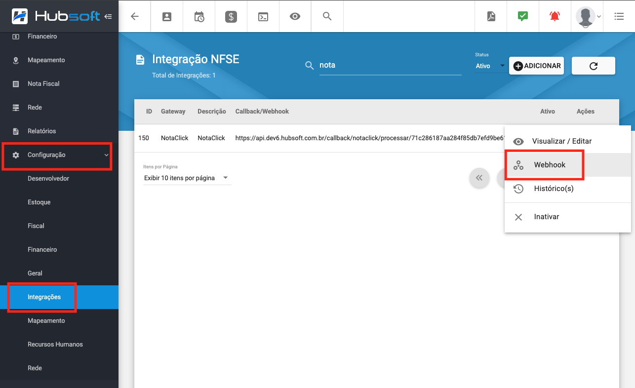 NotaClick | Wiki HubSoft