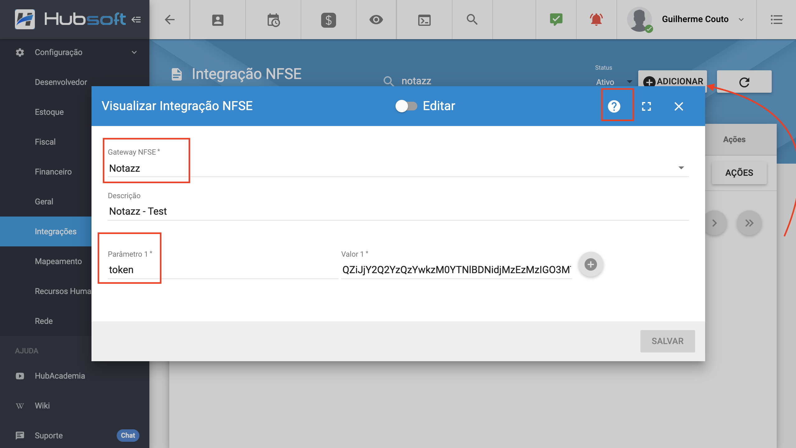 Notazz | Wiki HubSoft