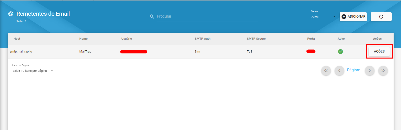 Remetentes de Email | Wiki HubSoft