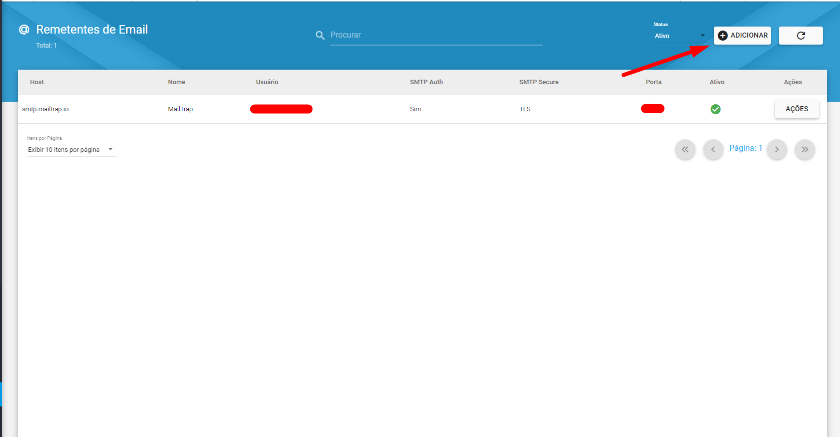 Remetentes de Email | Wiki HubSoft