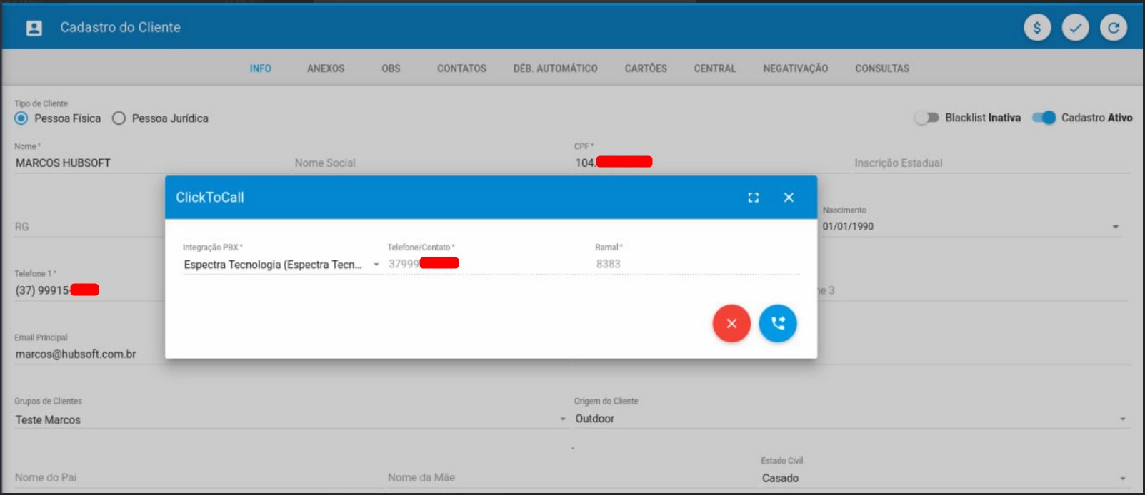 PBX | Call Sys - Espectra Tecnologia | Wiki HubSoft