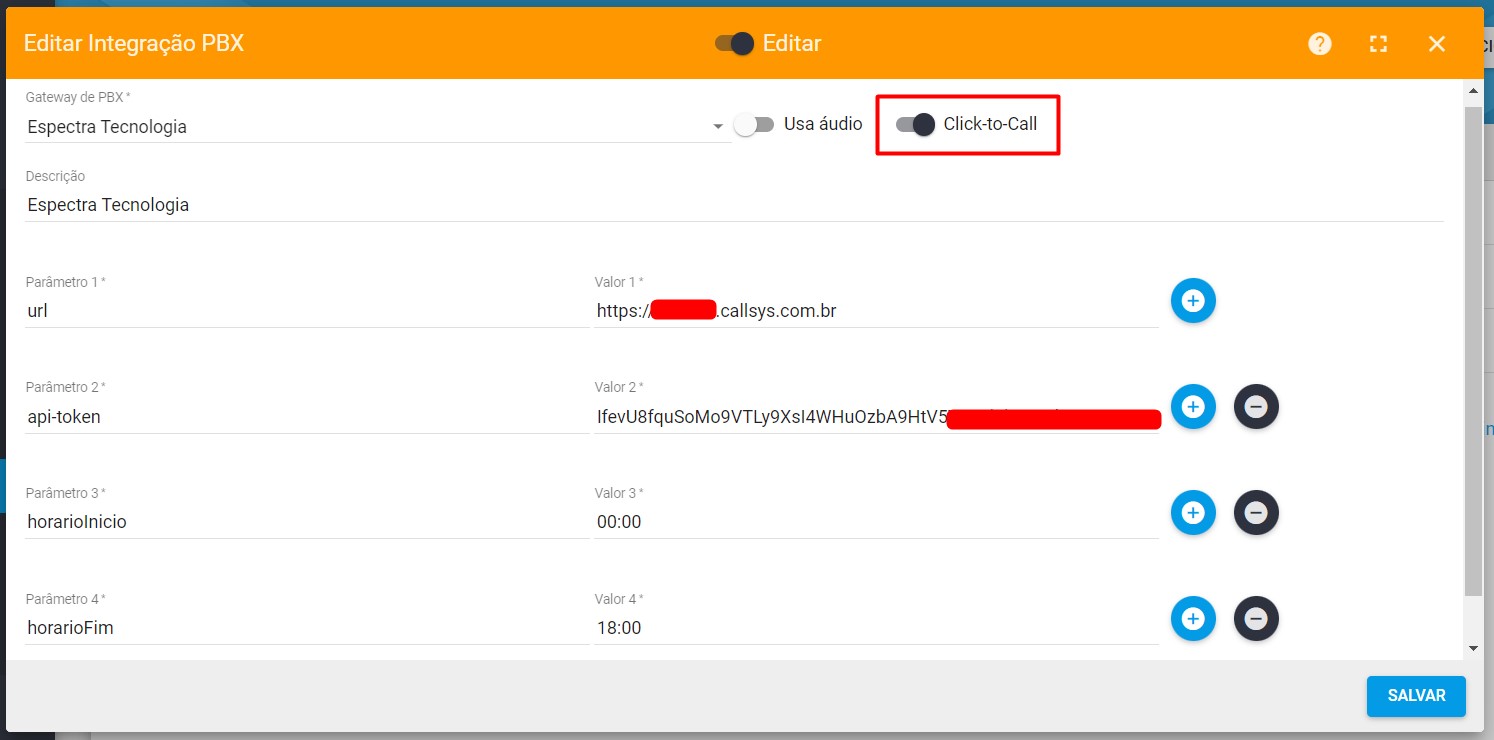 PBX | Call Sys - Espectra Tecnologia | Wiki HubSoft
