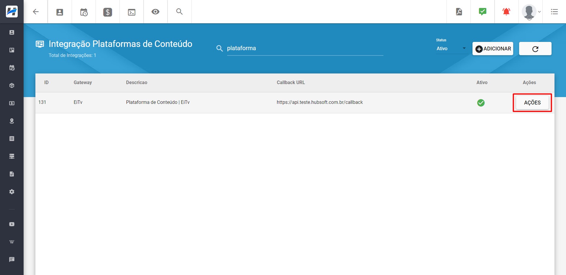 Plataforma de Conteúdo - EiTV | Wiki HubSoft